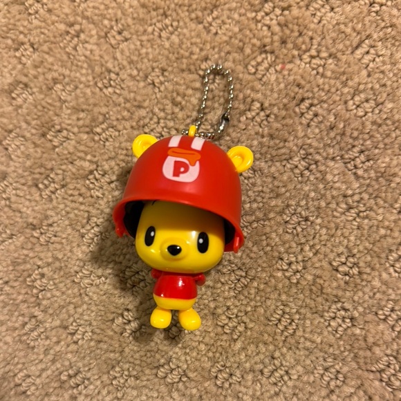 Disney | Accessories | Disney Pooh Red And Yellow Kids Toy Keychain ...